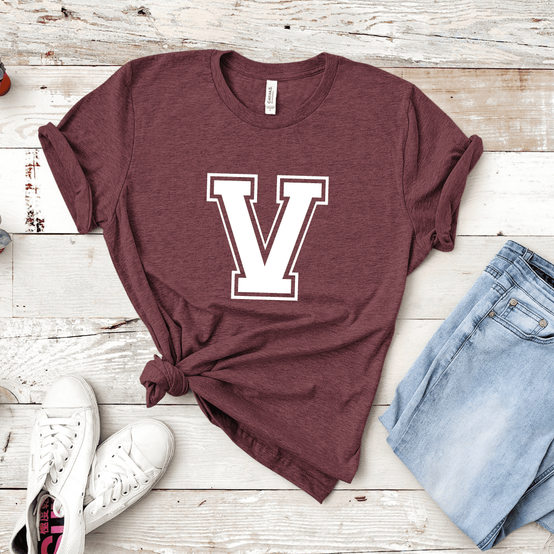 Varsity "V" Short Sleeve Shirt - (Youth) – ShopGetTanked